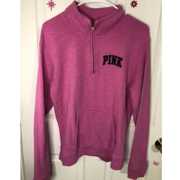 PINK Victoria's Secret | Sweaters | Pink Quarter Zip | Poshmark